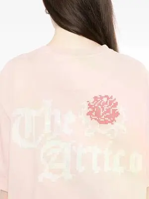 Attico Logo-print T-shirt - Pink