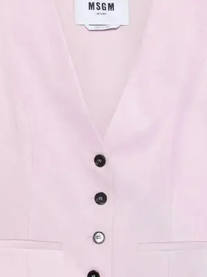 MSGM V-neck Button-fastening Gilet