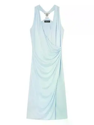 Versace Sleeveless V-neck Midi Dress