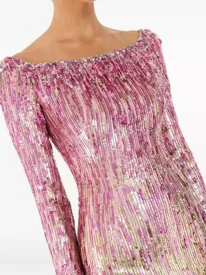 Jenny Packham Marnie Sequin Maxi Dress - Neutrals