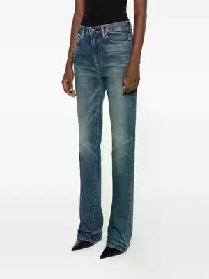 TOM FORD Washed Indigo Straight Leg Trousers