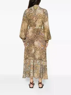 Etro Paisley Animal-print Midi Dress