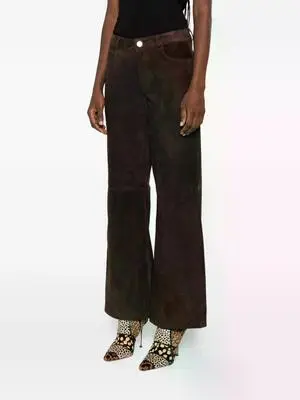 Nour Hammour Milo Suede Trousers