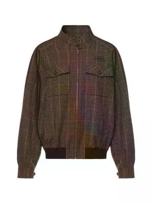 Miu Miu Checked Zip-front Jacket