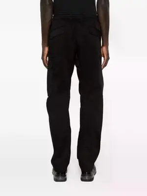 C.P. COMPANY Elasticated-waistband Cargo Pants - Black