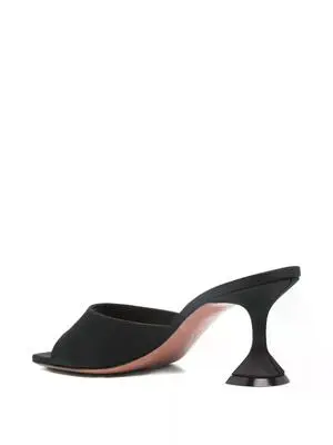 Amina Muaddi Lupita Square-toe Sandals - Black