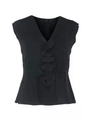 Marc Jacobs V-neck Ruffled Peplum Blouse