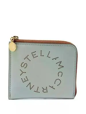 Stella McCartney Perforated Logo Wallet - Blue