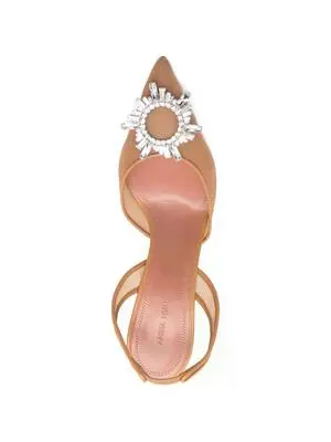Amina Muaddi Begum Point-toe Slingback Pumps