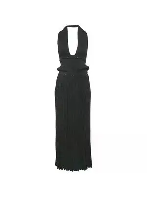 Christopher Esber Knitted Halterneck Midi Dress