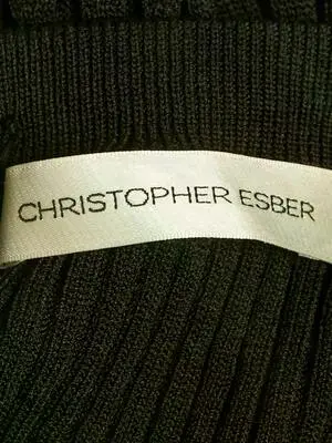 Christopher Esber Knitted Halterneck Midi Dress