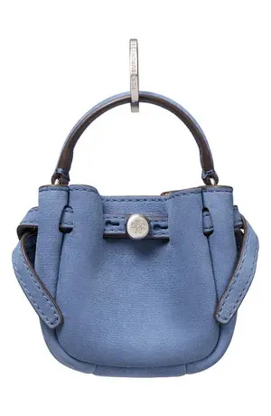 Tory Burch Romy Bucket Bag Charm - Soft Blue