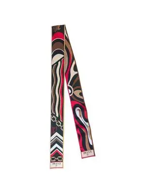 Emilio Pucci Istrice Marmo-print Silk Scarf 1
