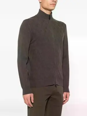 Canali Zip-up Cardigan