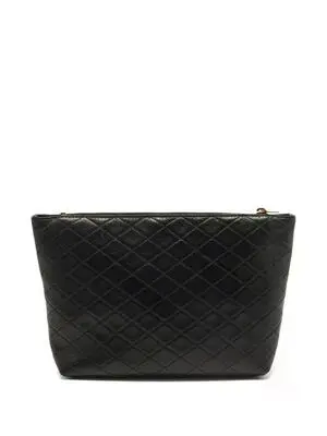 Saint Laurent Gaby Leather Cosmetic Pouch