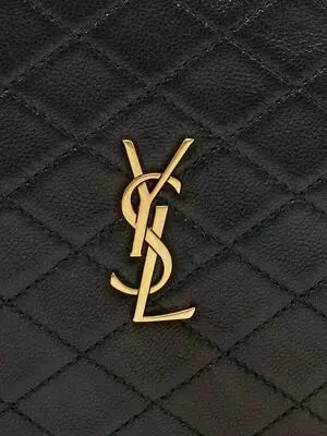 Saint Laurent Gaby Leather Cosmetic Pouch