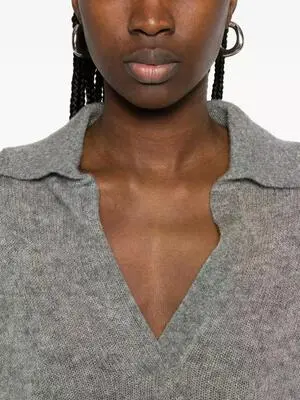 TOM FORD V-neck Collared Sweater - Grey