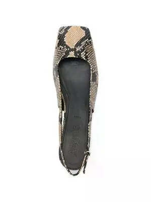 AeydĒ Liya Snake Print Pumps