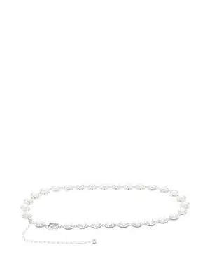 Magda Butrym Pearl-crystal Chain Belt - Silver