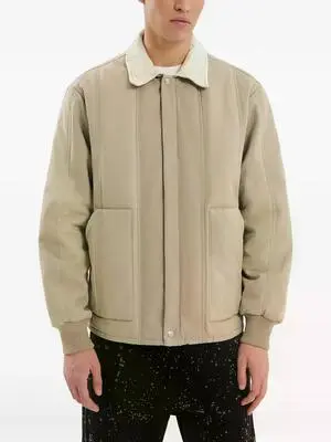 1989 STUDIO Canvas Quilted Jacket With Shearling Collar