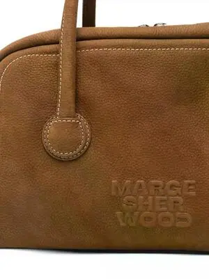 MARGESHERWOOD Embossed-logo Tote Bag - Brown