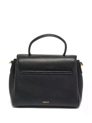 Versace Emblem Leather Satchel