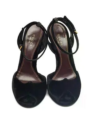 Gucci Ankle-strap Peep-toe Stiletto Sandals