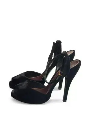 Gucci Ankle-strap Peep-toe Stiletto Sandals