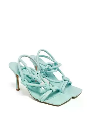 Bottega Veneta Knotted Leather Stiletto Sandals