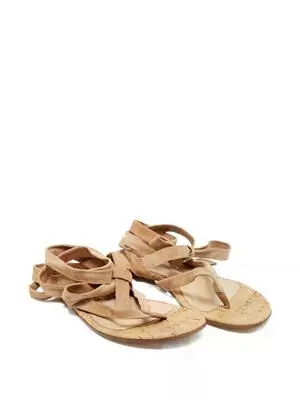 GIANVITO ROSSI Suede Tie-fastening Sandals