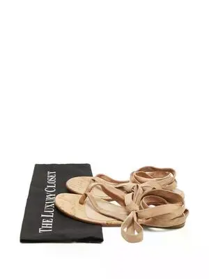 GIANVITO ROSSI Suede Tie-fastening Sandals