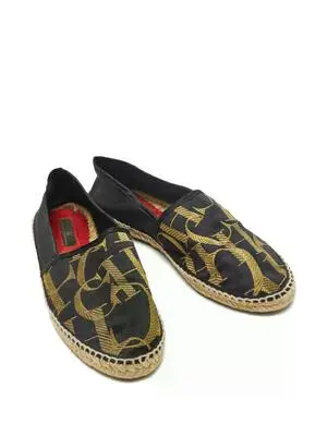 Carolina Herrera Satin Pattern Espadrilles