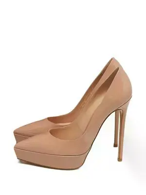 GIANVITO ROSSI Dasha Platform Leather Pumps
