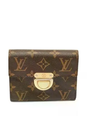 LOUIS VUITTON 2008 Monogram Flap Wallet - Brown