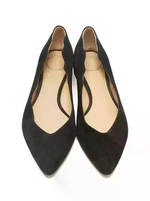 Chloé Laurena Suede Flat Pumps