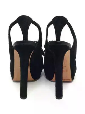 Alexander McQueen Floral Detail Slingback Sandals