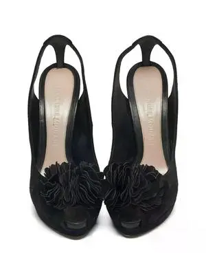 Alexander McQueen Floral Detail Slingback Sandals