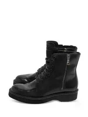 Prada Leather Combat Boots