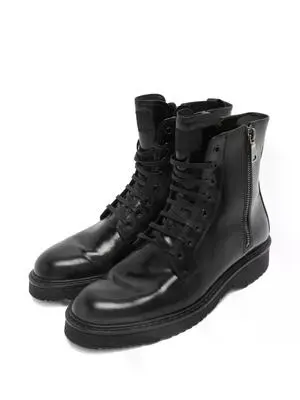 Prada Leather Combat Boots