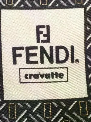 Fendi Ff-pattern Silk Tie