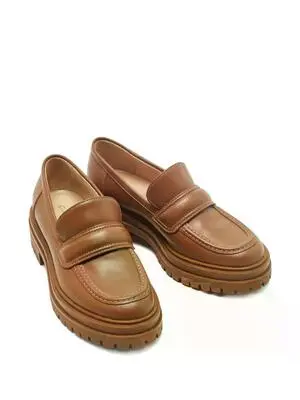 GIANVITO ROSSI Argo Leather Loafers