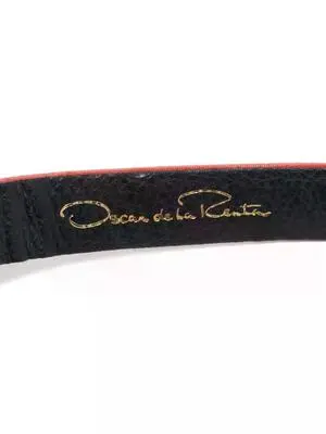 Oscar De La Renta Crystal-embellished Belt - Pink