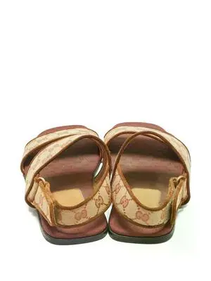 Gucci Gg-monogram Slingback Sandals