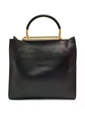 FERRAGAMO Frame Leather Tote Bag