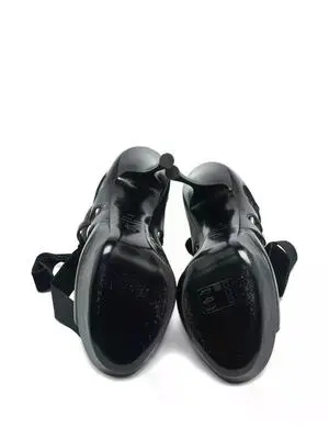 Alexander McQueen Leather Cut-out Sandals