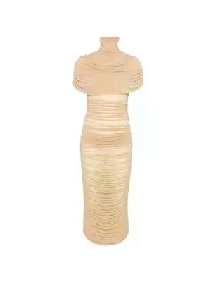 Magda Butrym Cape-effect Draped Midi Dress