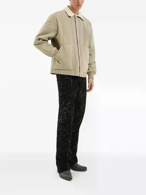 1989 STUDIO Quilted Jacket With Shearling Collar - Neutrals