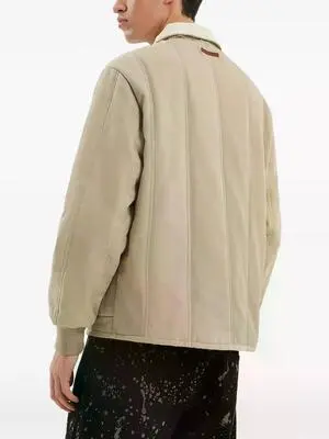 1989 STUDIO Quilted Jacket With Shearling Collar - Neutrals