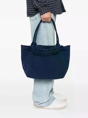 SAGAN Woven-handle Tote Bag