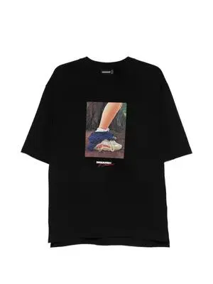 Dsquared2 X Felix Chesher Print T-shirt - Black